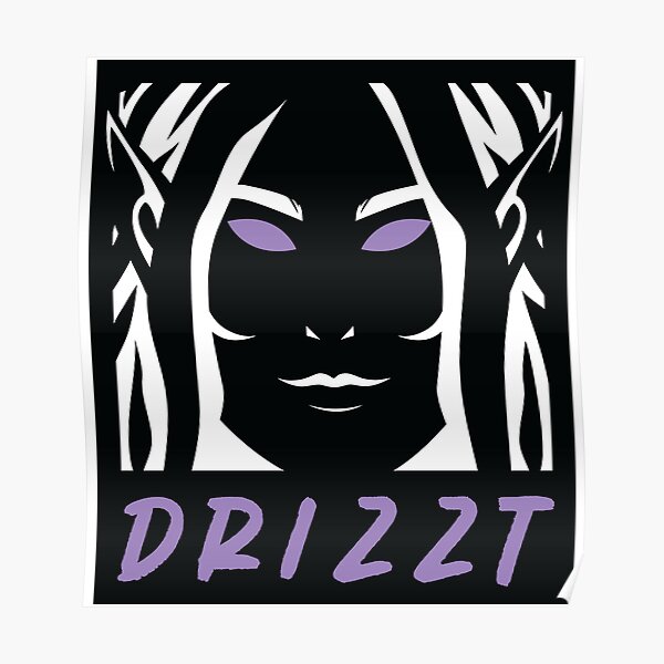 "Drizzt Icon" Poster for Sale by afspeights | Redbubble