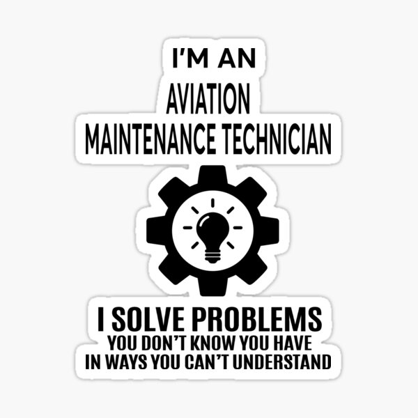 Aviation Maintenance Technician Stickers | Redbubble