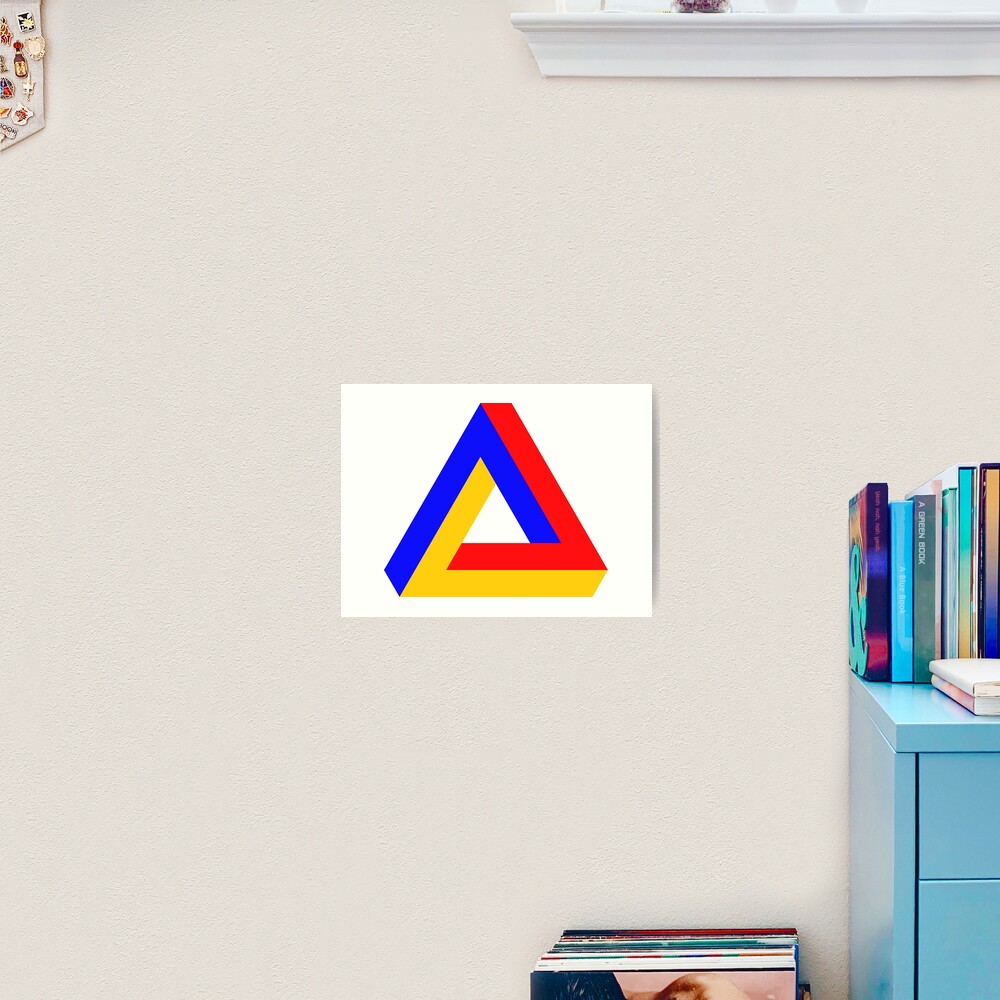 "Mobius Triangle (Penrose Triangle)" Art Print for Sale by the-elements ...