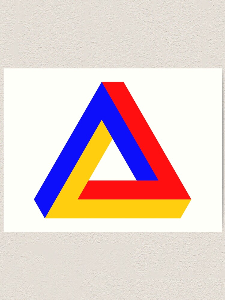 "Mobius Triangle (Penrose Triangle)" Art Print for Sale by the-elements ...
