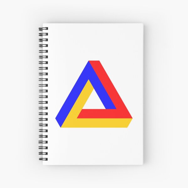 "Mobius Triangle (Penrose Triangle)" Spiral Notebook by the-elements ...