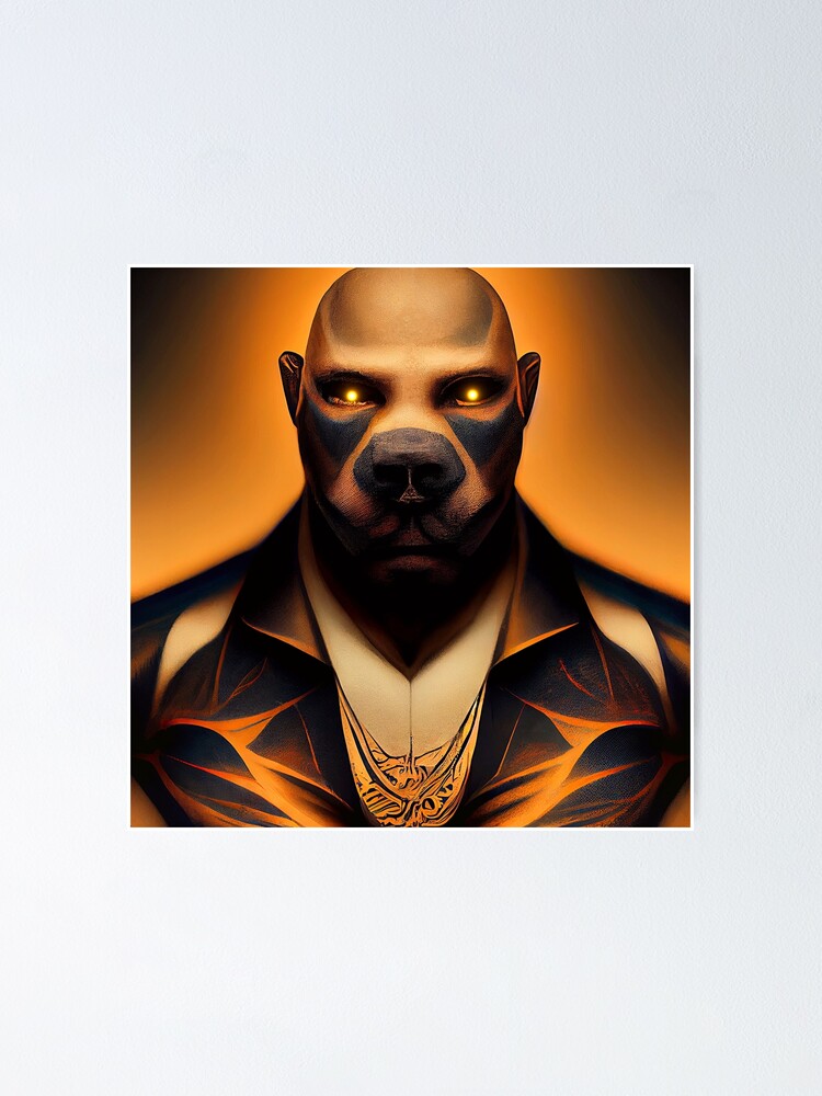 "Pitbull Mafia Gangster Rapper Dog" Poster for Sale by Edongski303 ...