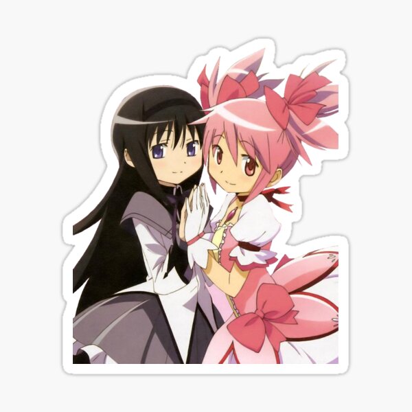 "Madoka and Homura Puella Magi Madoka Magica" Sticker for Sale by ...