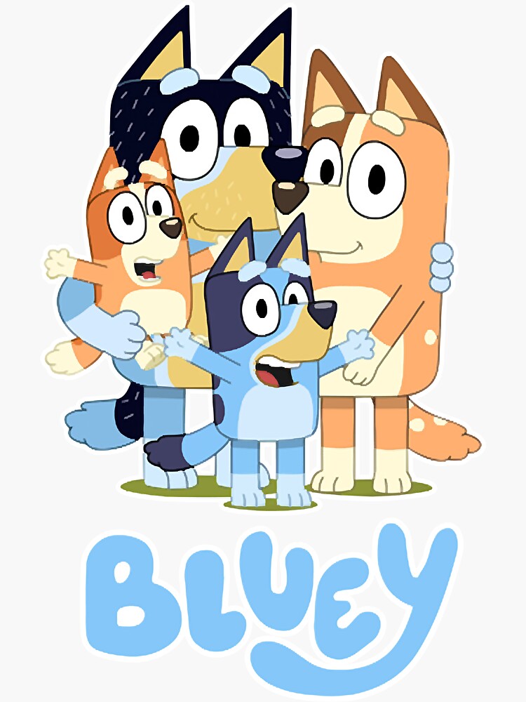 "Blueys - Family" Sticker for Sale by poppyballard918 | Redbubble