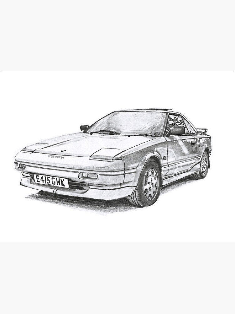 "Toyota MR2" Art Print for Sale by auto-motive-art | Redbubble