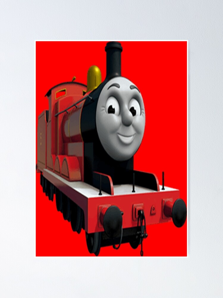 "JAMES THE RED ENGINE CGI" Poster for Sale by Phillip Fasanya | Redbubble