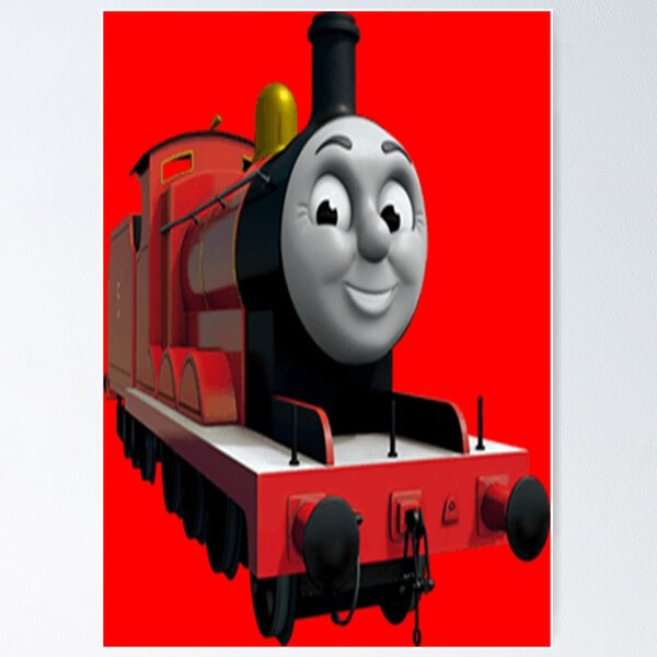"JAMES THE RED ENGINE CGI" Poster for Sale by Phillip Fasanya | Redbubble