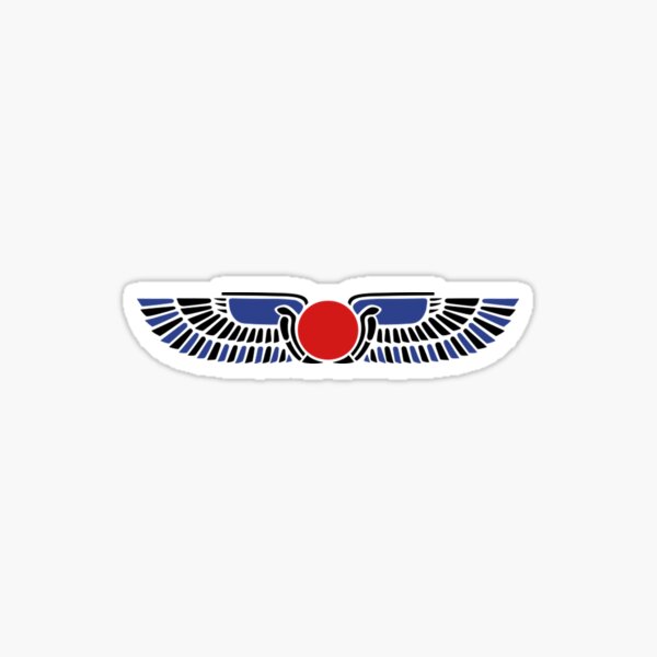 "Winged Sun Disk, Solar symbol, Ra, Falcon, Cobra" Sticker for Sale by ...