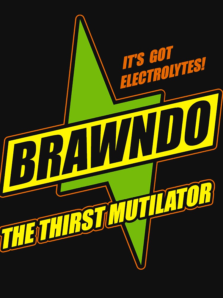 "Brawndo logo" T-shirt for Sale by DANIELLYNCH | Redbubble | brawndo ...