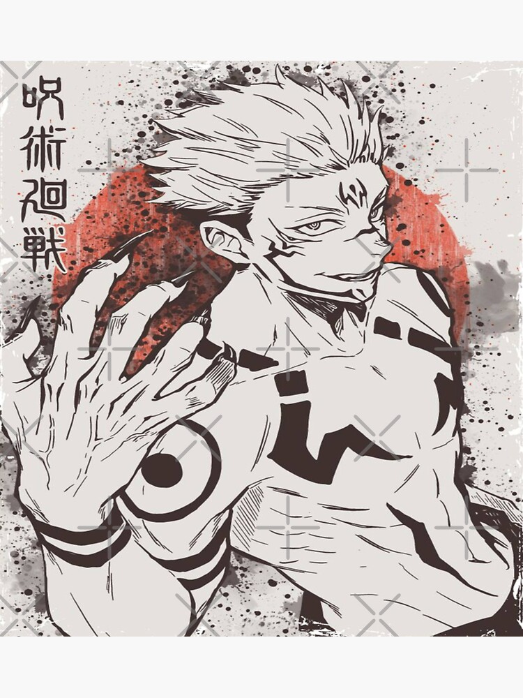 "Jujutsu Kaisen Sukuna" Sticker for Sale by Dotsonart | Redbubble