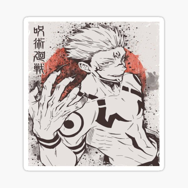 "Jujutsu Kaisen Sukuna" Sticker for Sale by Dotsonart | Redbubble