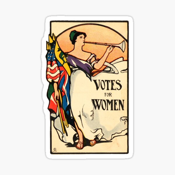 "Votes for Women Classic Suffragette Propaganda" Sticker for Sale by ...