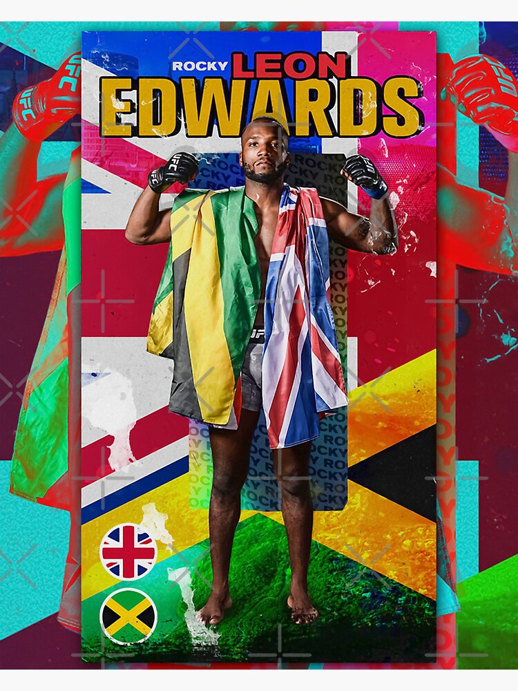 "Leon Rocky Edwards, Leon Edwards" Sticker for Sale by KingstonTera ...
