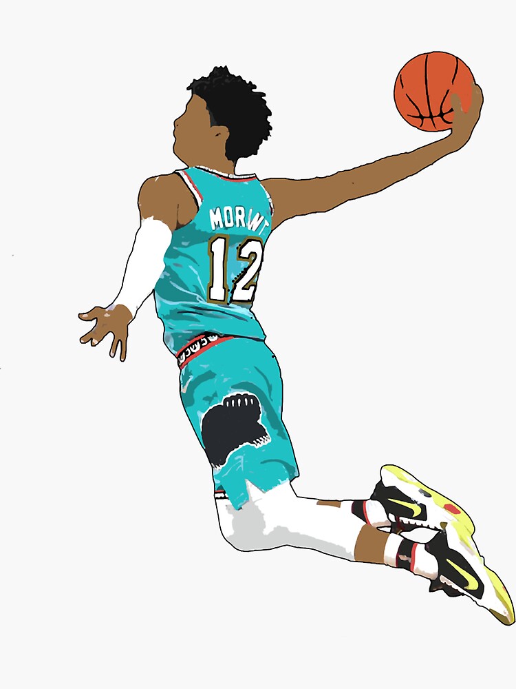 "Ja morant dunk" Sticker for Sale by ShawnEsgate | Redbubble