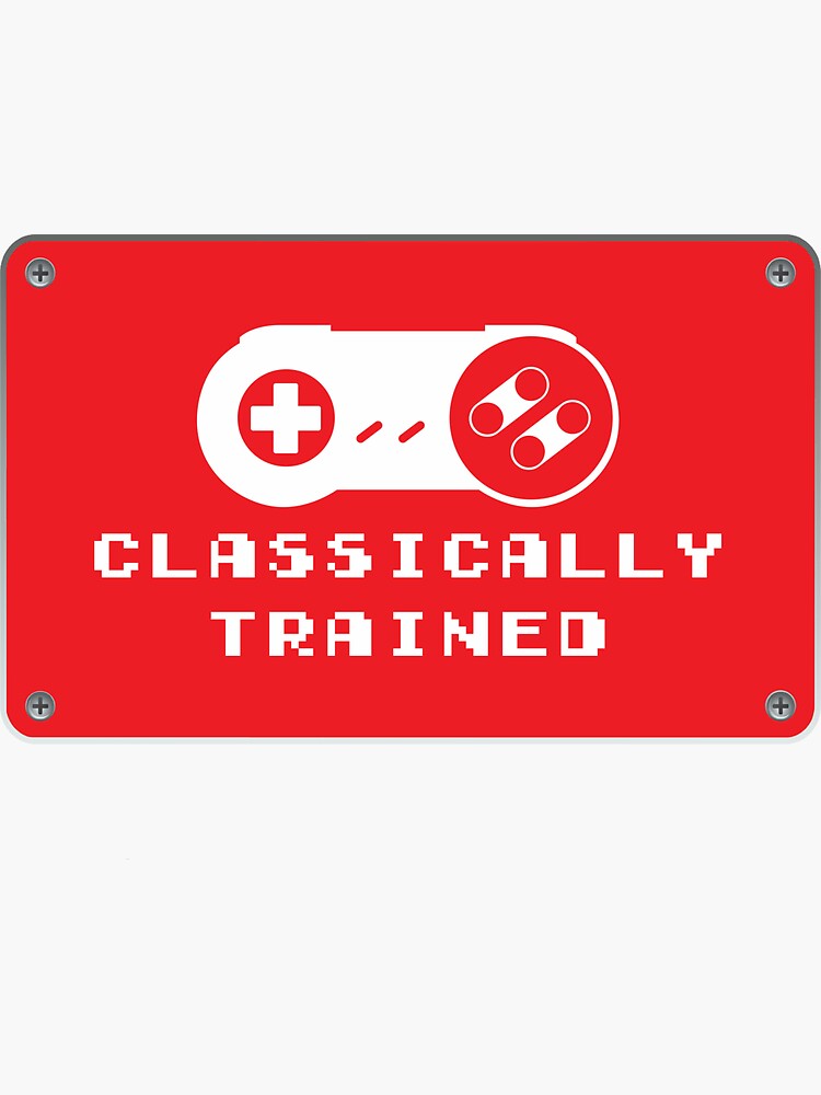 "Classically Trained #2 - Red (on Black)" Sticker for Sale by ...