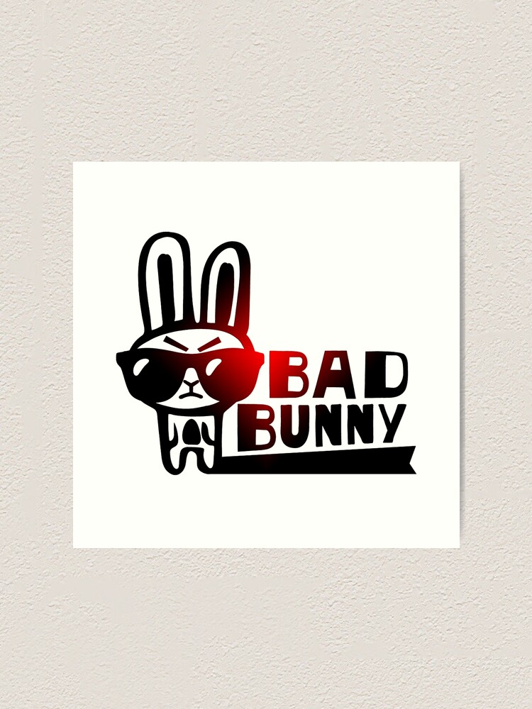 "Bad Bunny logo design rapper and singer from Puerto Rico ronron" Art ...