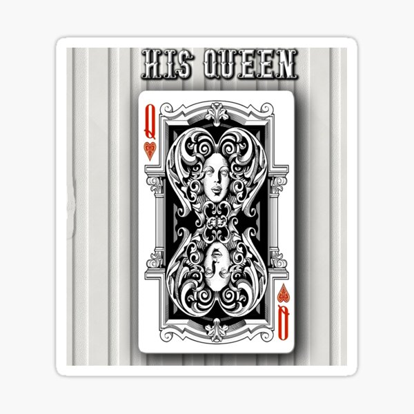 "Vintage Girl And Her King Card" Sticker for Sale by ThiloWegener ...