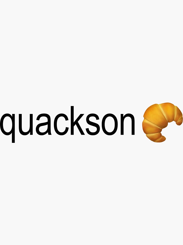 "quackson" Sticker for Sale by osnapitzami | Redbubble