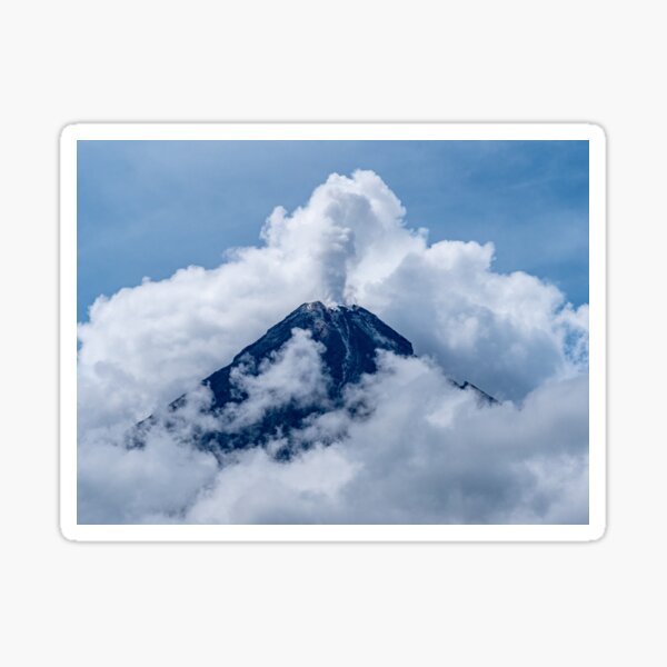 "Mayon Volcano" Sticker for Sale by rossacampbell | Redbubble