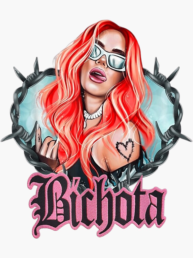 Pegatina «Bichota corazon Mujer Musica Español Spanish» de Joaraalberg ...