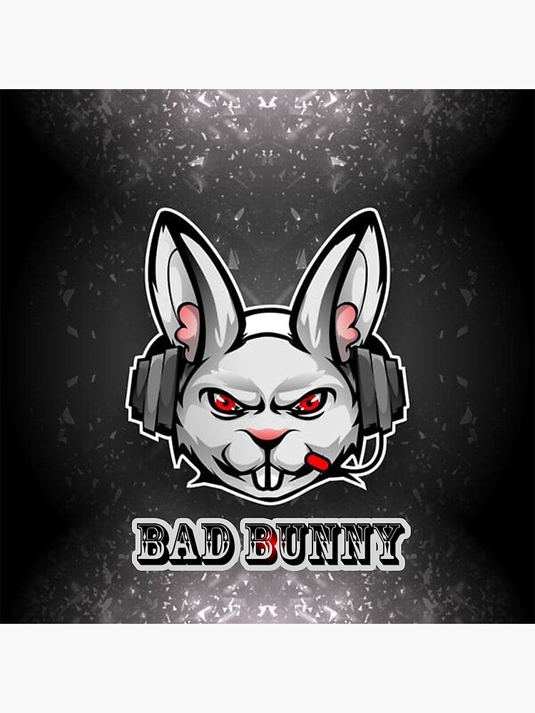 Póster «Diseño de logo de Bad Bunny rapero y cantante de puerto rico ...