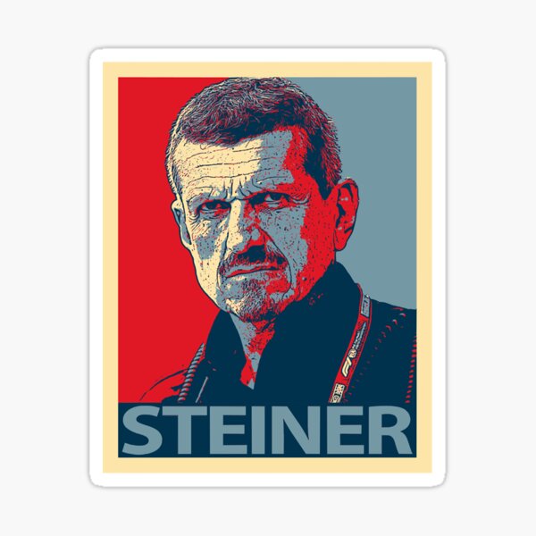 "guenther steiner" Sticker for Sale by Brianreene | Redbubble