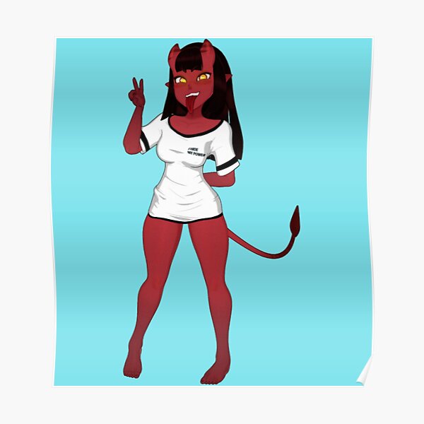 "Meru The Succubus cute girl " Poster for Sale by boscioguidena | Redbubble