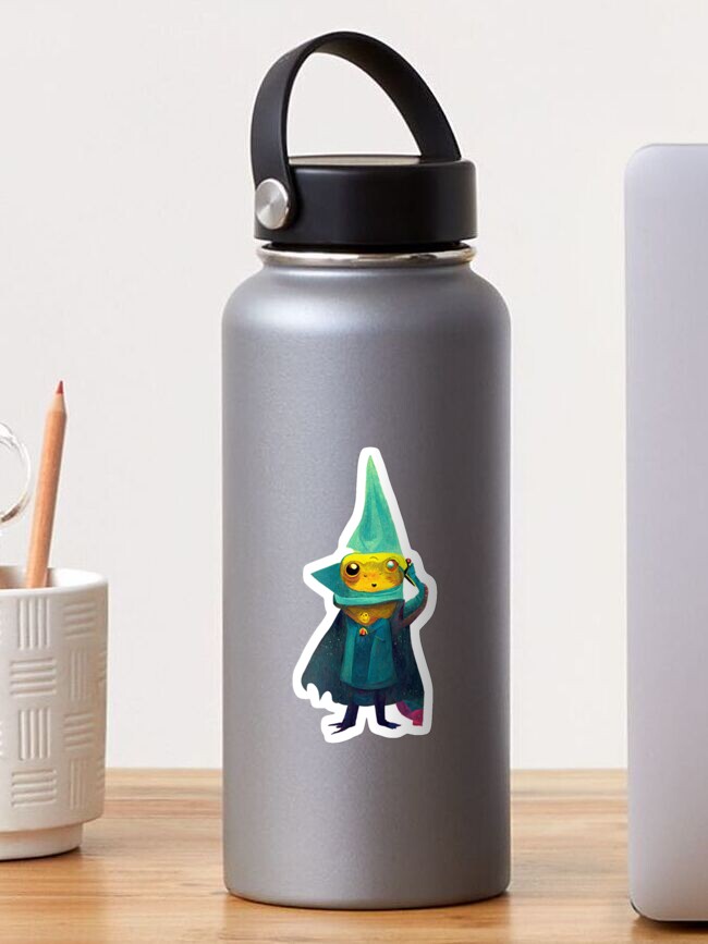 "Lottie the Newbie Frog Wizard AI Art" Sticker for Sale by ...