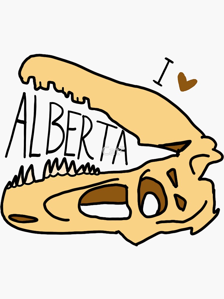 "Alberta " Sticker for Sale by catfrickenfish | Redbubble