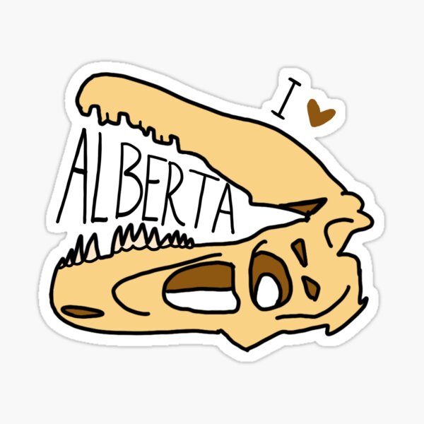 "Alberta " Sticker for Sale by catfrickenfish | Redbubble