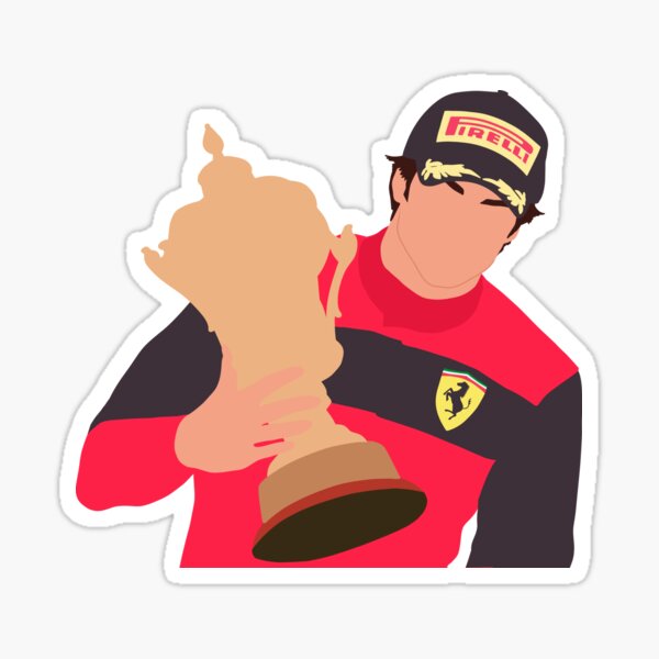 "Carlos Sainz Silverstone Victory" Sticker for Sale by shahstickerinc ...