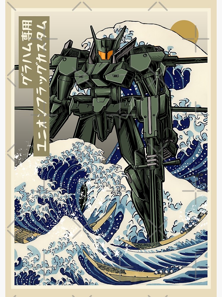 "Hokusai Graham's Union Flag Custom Gundam" Photographic Print for Sale ...