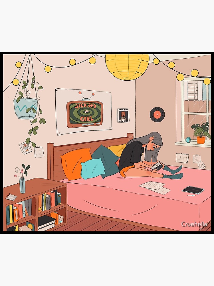 "Sick Sad Girl - Retro 90s Nostalgia" Poster for Sale by Cruehella ...