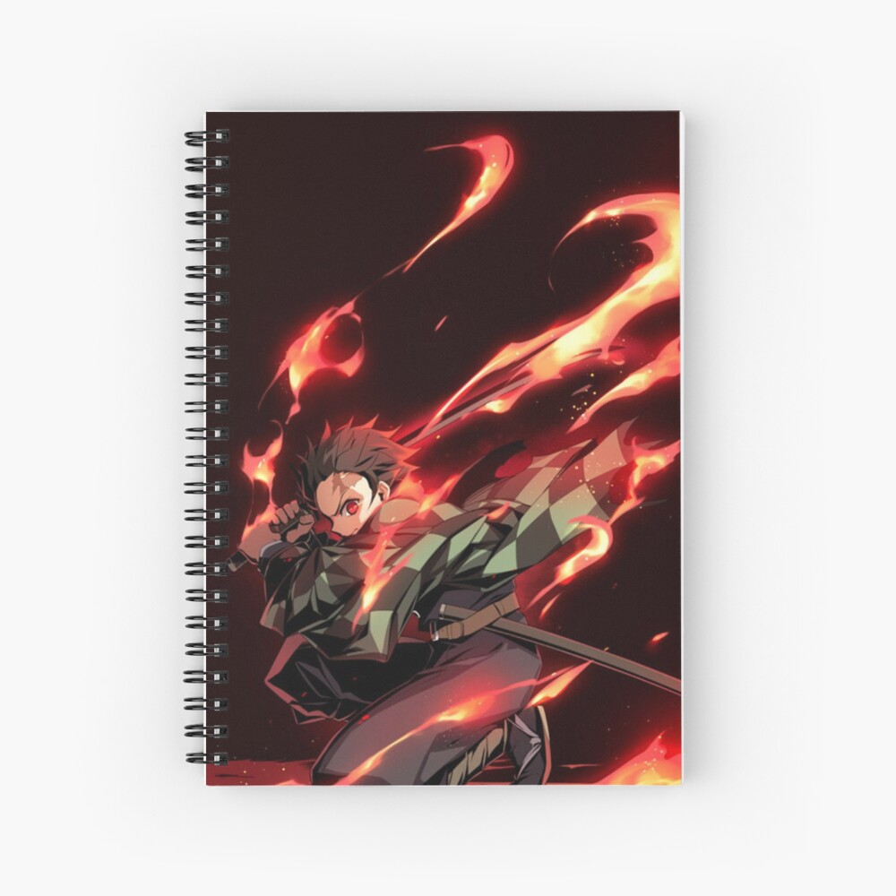"Tanjirou - Demon Slayer aka Kimetsu No Yaiba" Spiral Notebook for Sale ...