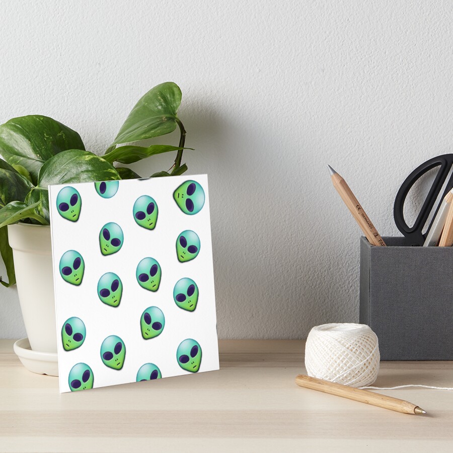 "ALIEN EMOJIS" Art Board Print for Sale by KayAndAsDesigns | Redbubble