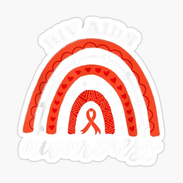 "Rainbow HIV AIDS Awareness Month" Sticker for Sale by Kristermoller ...