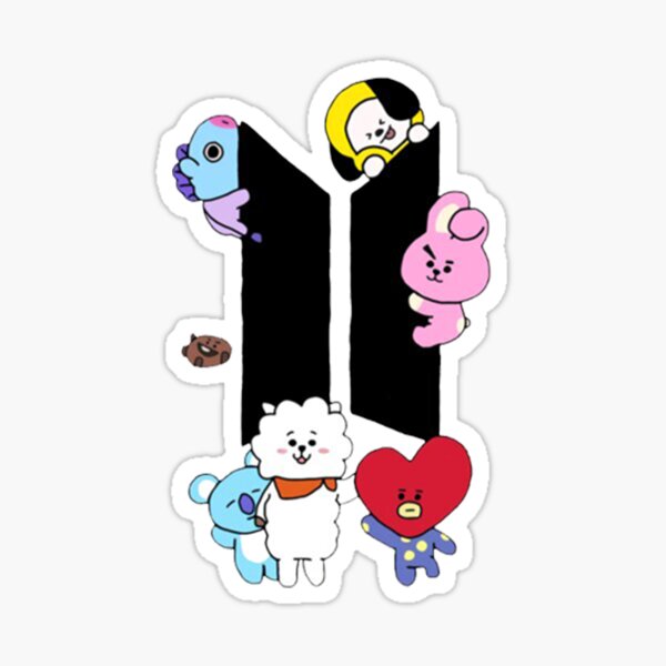 "bt21 bts " Sticker for Sale by kokoablock | Redbubble