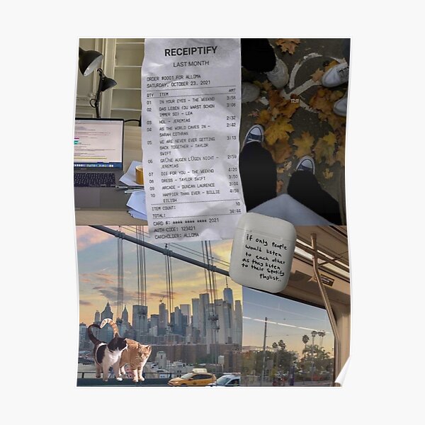 "City Core Aesthetic Collage" Poster for Sale by hunnypie-xoxo | Redbubble