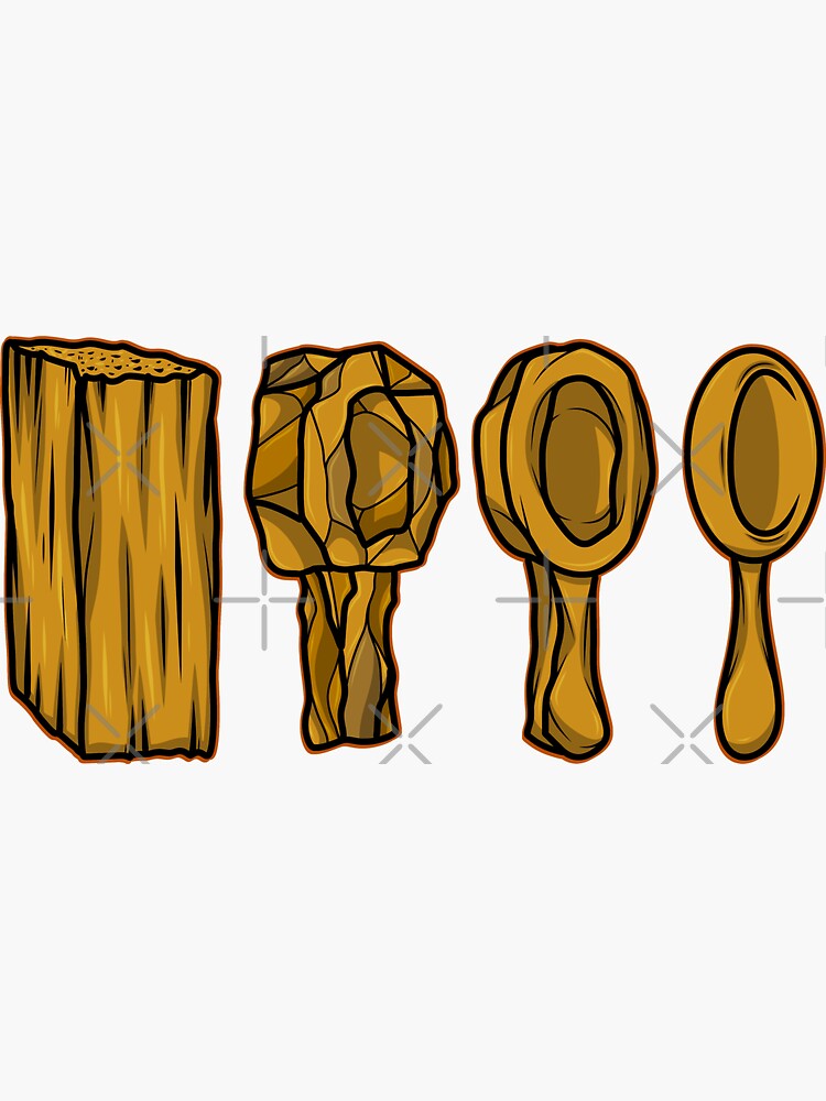 "Woodworking Spoon Wood Carving Wood Carver" Sticker for Sale by FY83 ...