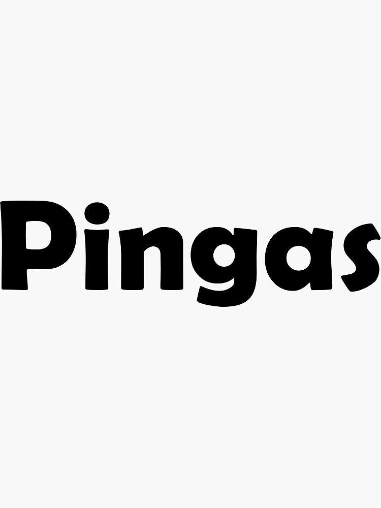 "Pingas" Sticker for Sale by Skateskull | Redbubble