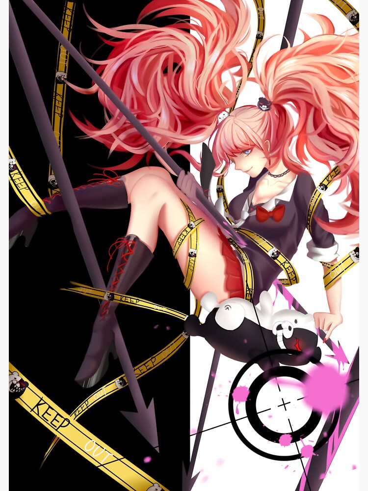 Junko Enoshima Danganronpa Design For Fan Sticker For Sale By