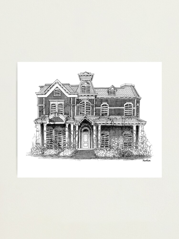 "Creel house sketch, architecture sketch art, ink drawing, architecture ...