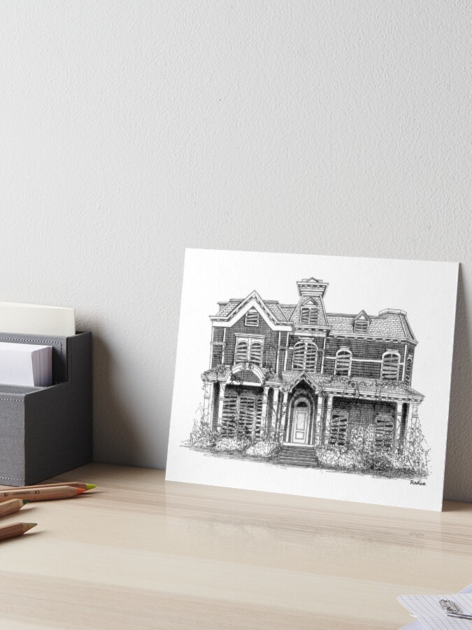 "Creel house sketch, architecture sketch art, ink drawing, architecture ...