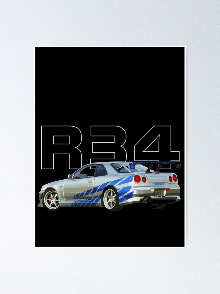 "fast paul walker GT-R R34 V spec II N1 Skyline BNR34 KV2 Athlete ...