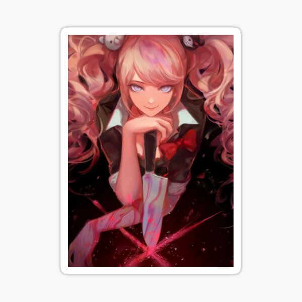 "Junko Enoshima Danganronpa Printing For Wibu" Sticker for Sale by ...