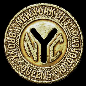 "NYC Token - New York Subway Train" Essential T-Shirt for Sale by ...