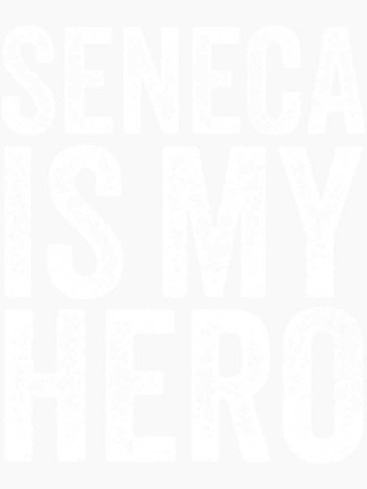 "Seneca My Hero Thinker Memento Philosophy Mori" Sticker for Sale by ...
