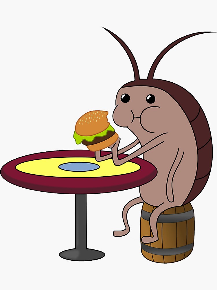 "Spongebob cockroach" Sticker for Sale by ShawnEsgate | Redbubble
