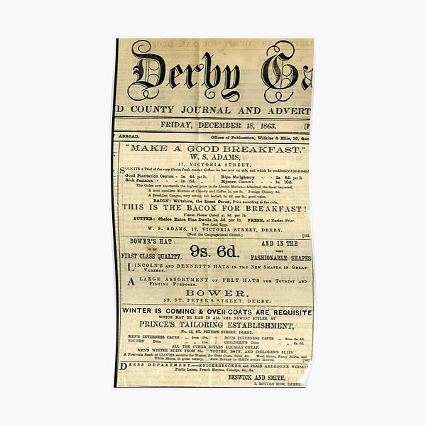 "Old newspaper." Poster for Sale by AbaTiro | Redbubble