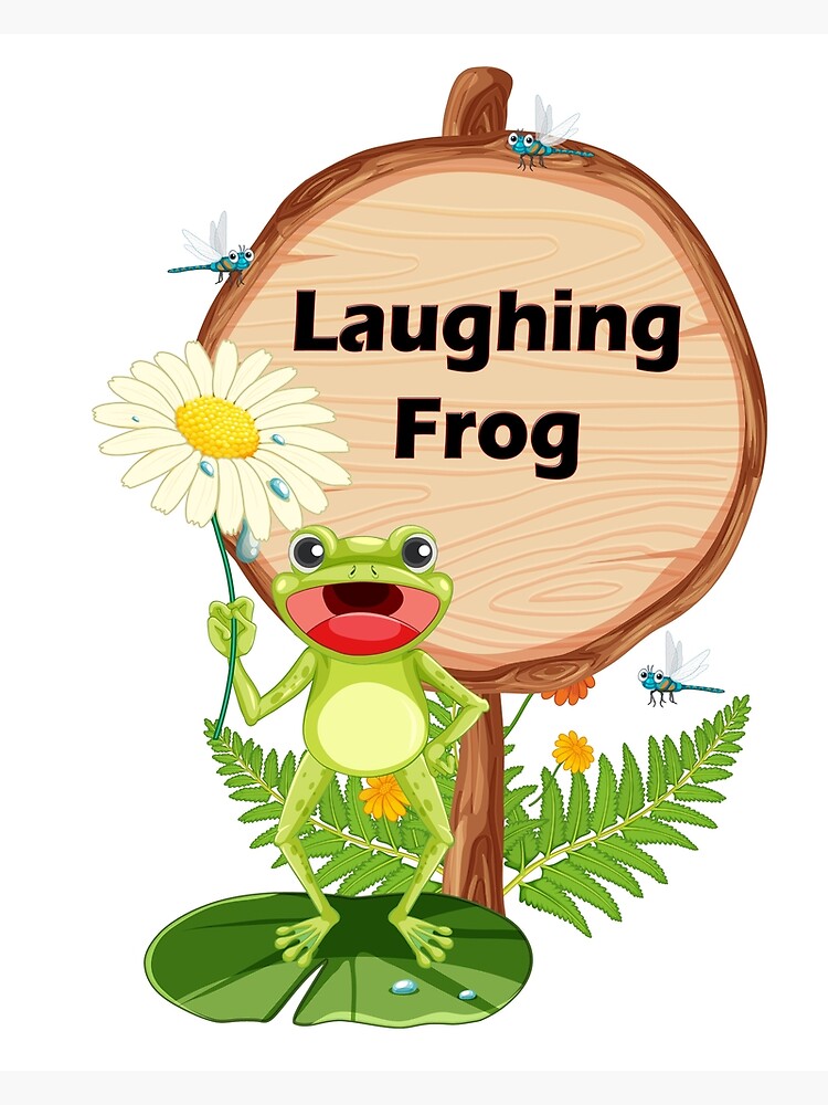 "Laughing Frog" Poster for Sale by TOPHIA | Redbubble
